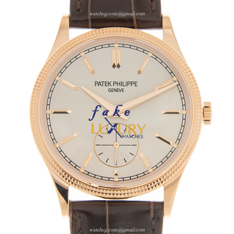 Patek Philippe 6119R-001 CALATRAVA Manual Wind 18kt Rose Gold Replica ...