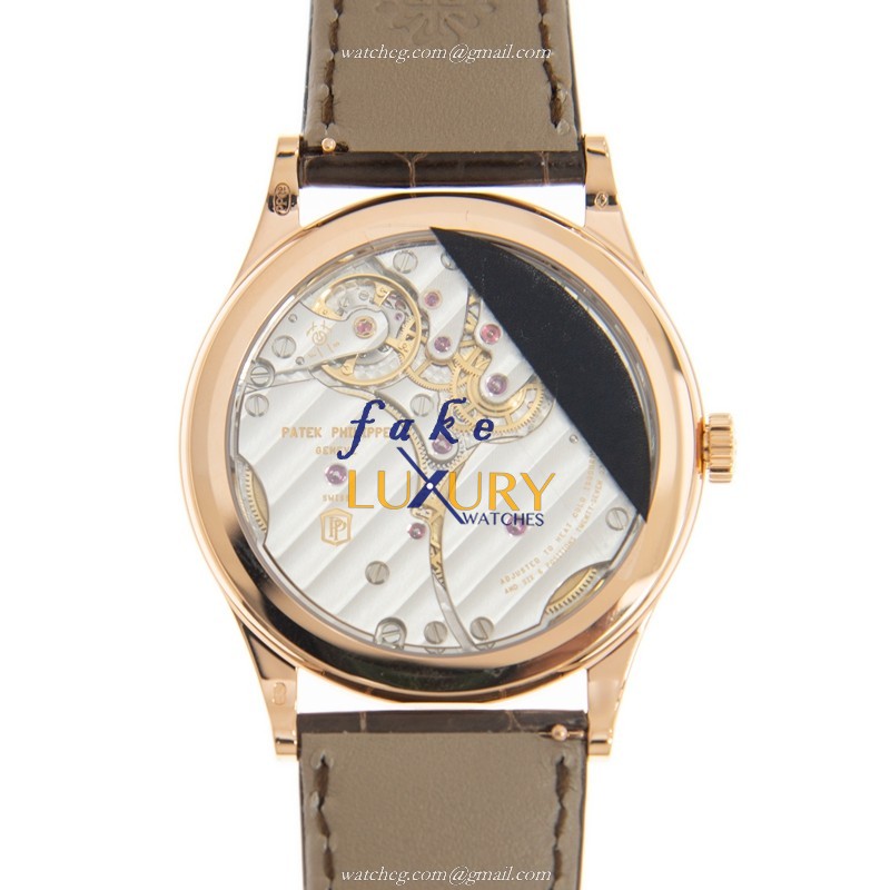Patek Philippe 6119R-001 CALATRAVA Manual Wind 18kt Rose Gold Replica ...